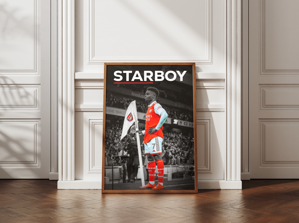 Bukayo Saka: Starboy – Football Fame Prints